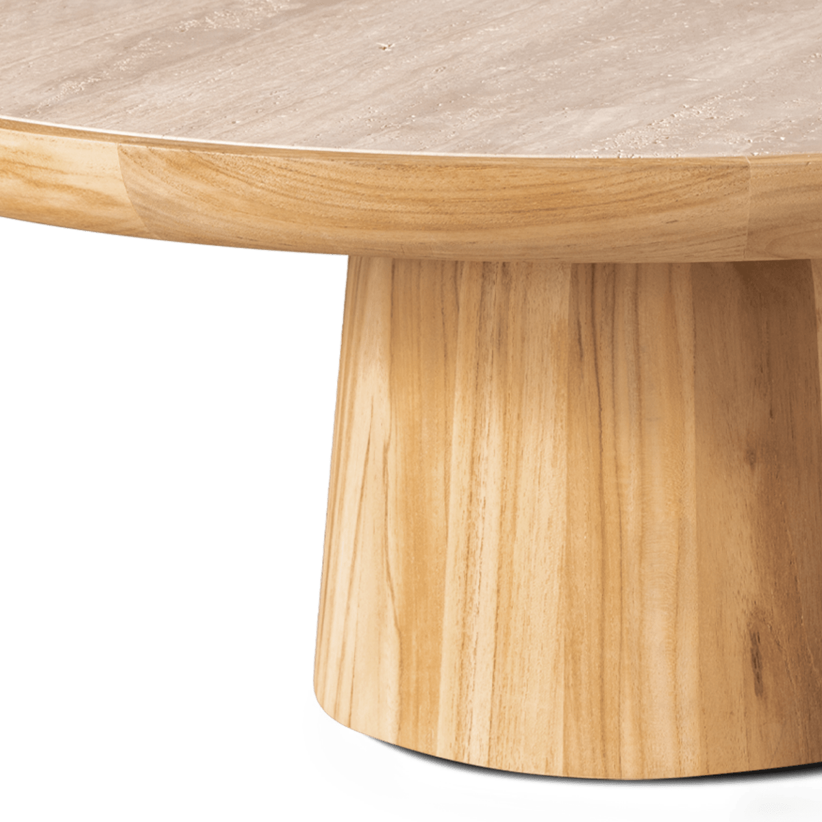 Nova Teak Round Coffee Table 30" | Handcrafted Outdoor Tables – HARBOUR