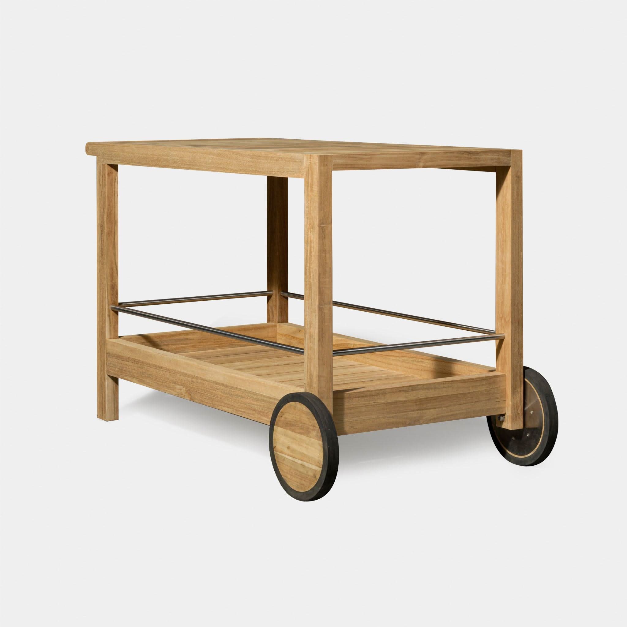 Tavola Teak Slatted Bar Cart – HARBOUR